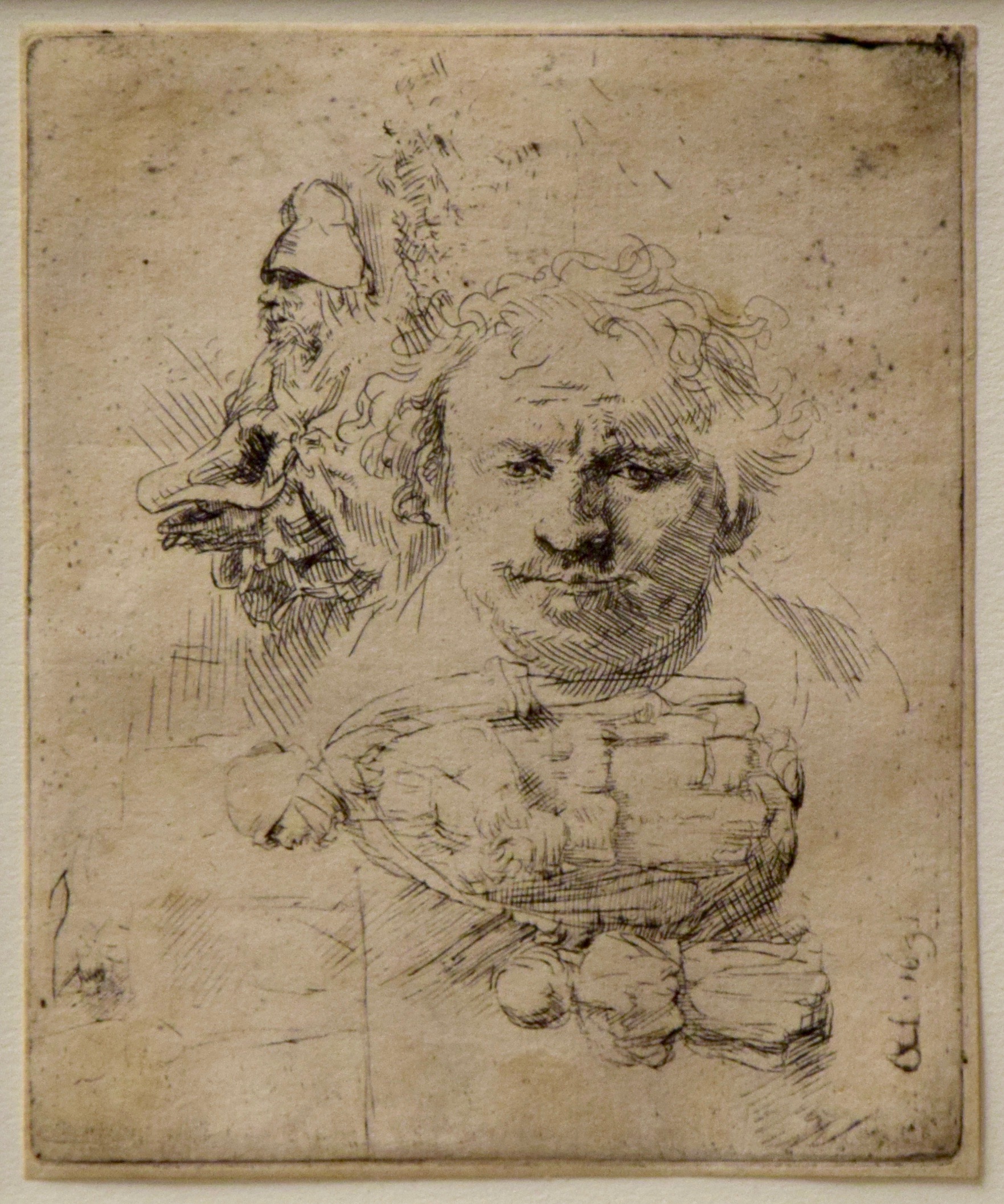 Rembrandt Self Portrait Etching